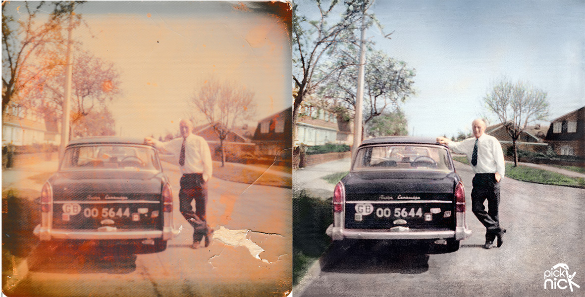 Can a sun faded photo be restored?