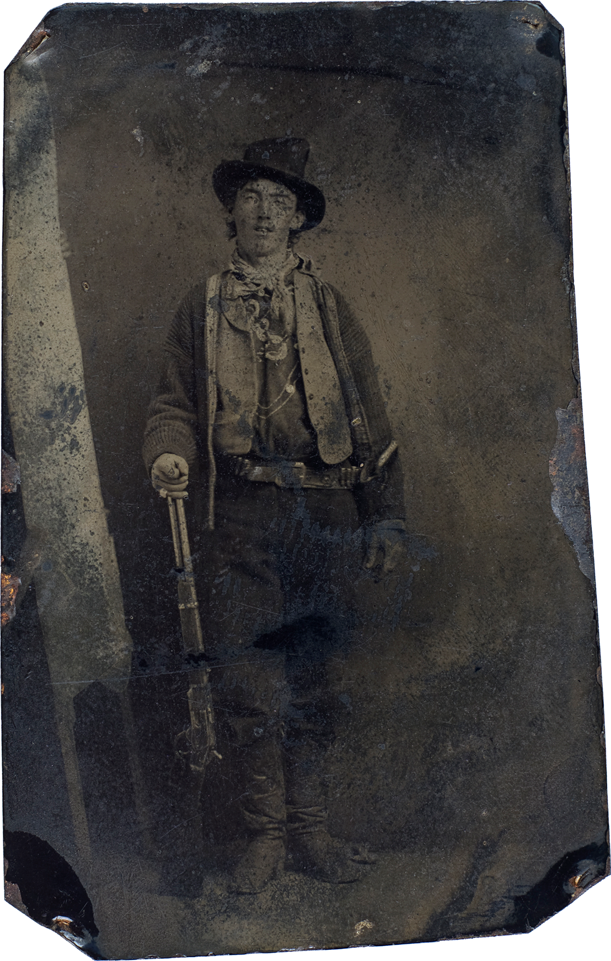 First Ever Clear Photo of Billy the Kid — Fully Restored, Colorised ...